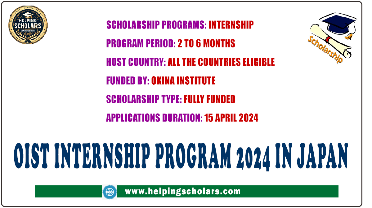 OIST Internship Japan 2024 | 2 to 6 Months Program