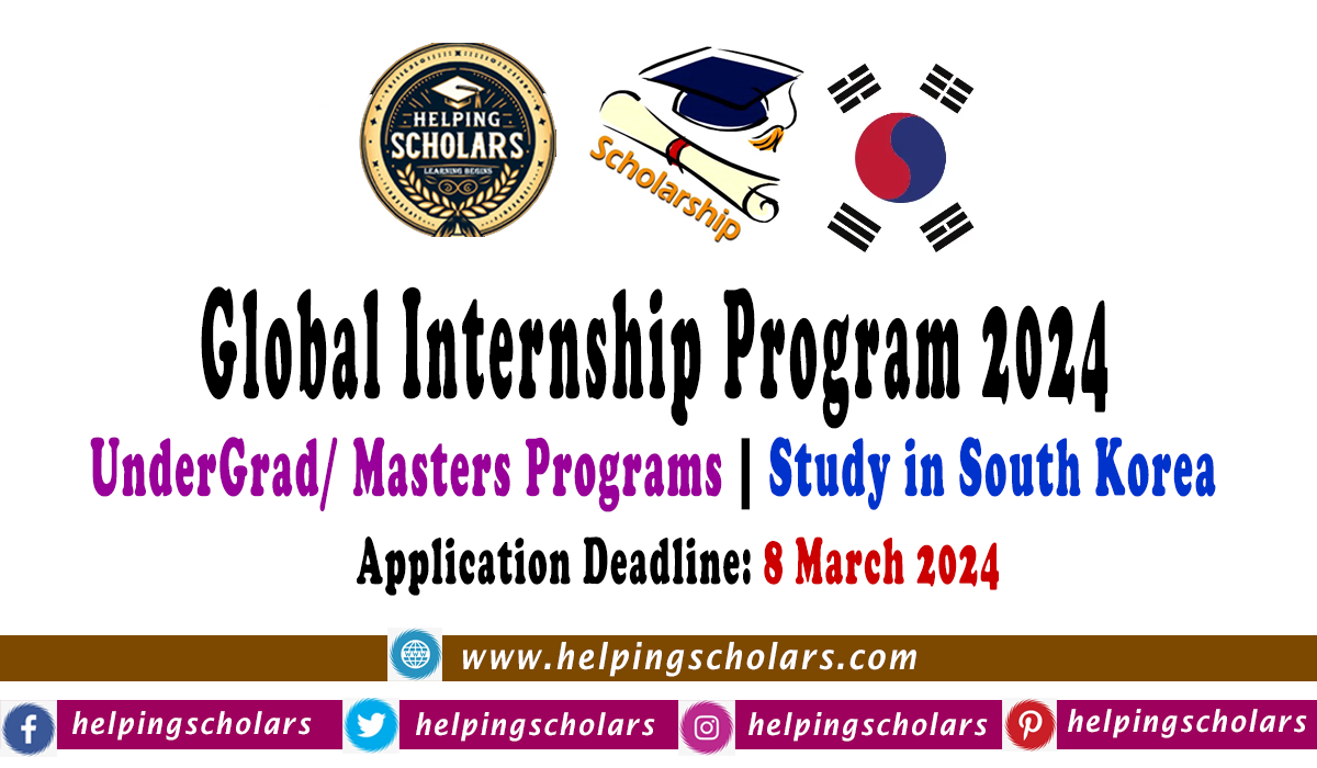 Global Internship Program 2024 in South Korea (GIST)